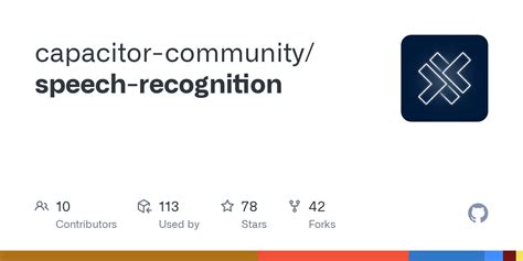Github Capacitor Community Speech Recognition