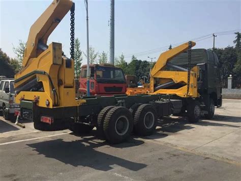 20ft And 40ft Port Use Container Self Loading Container Trailer Side Lifter Container Crane