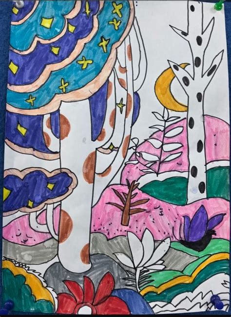 童心绘世界，墨线舞丹青——济南黄河实验学校小学部线描社团成长记 知乎