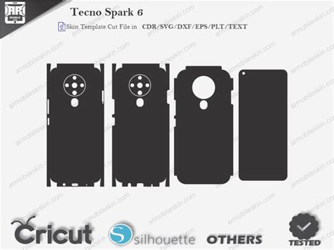 Tecno Spark 6 Skin Template Vector Armobileskin