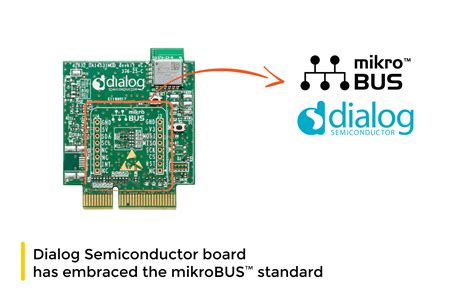 A New Dialog Semiconductor Board Has Embraced The Mikrobus™ Standard