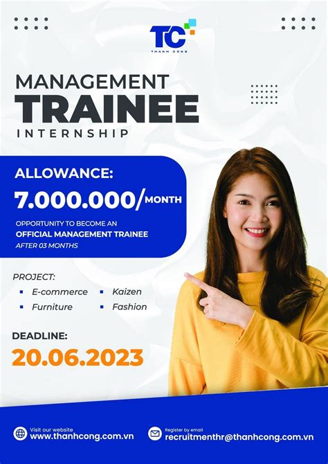 HCM Công Ty Đầu Tư Và Thương Mại Thành Công Tuyển Dụng Thực Tập Sinh Cho Chương Trình