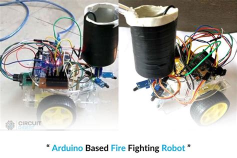 Firefighter Arduino Robot Fire Diy Microcontroller Project