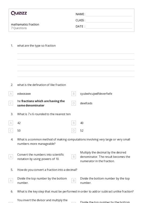 50 Scientific Notation Worksheets On Quizizz Free And Printable