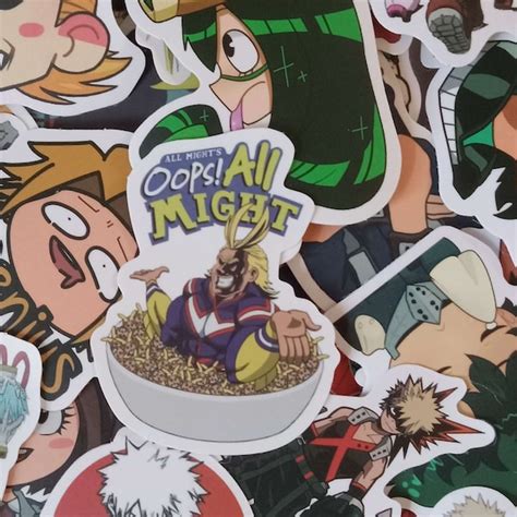 My Hero Academia Stickers Etsy