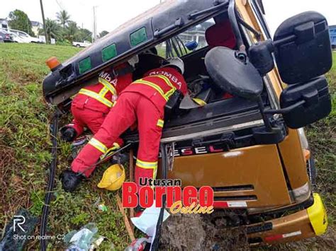 Pemandu Nyaris Maut Lori Treler Terbabas Utusan Borneo Online