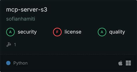 Score S3 Tools Glama