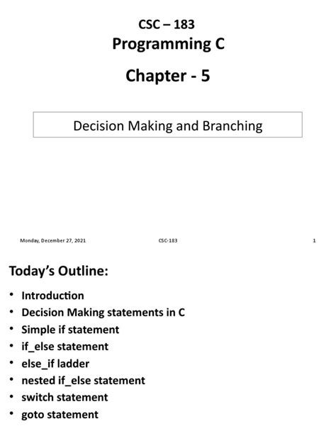 Lecture 06 Csc 183 Chap 5 Pdf Computer Programming Computer Science