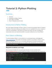 Introduction To Python Plotting Learn The Basics And Plot Course Hero