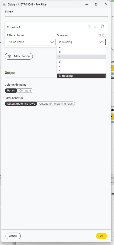New Row Filter Neither Supports Wildcard Regex Boundary Filtering Etc