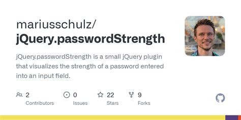 Github Mariusschulzjquerypasswordstrength Jquerypasswordstrength