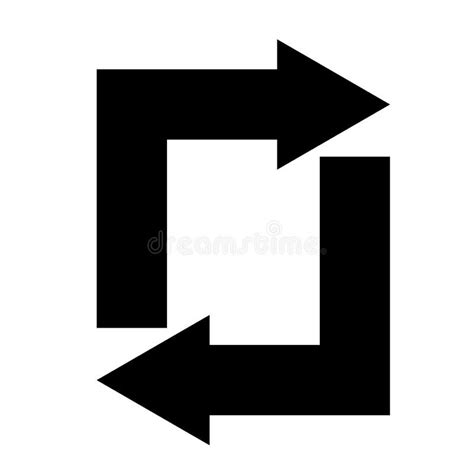 Refresh Symbol Restart Sign Circular Arrow Interface Button Technology Concept Vector