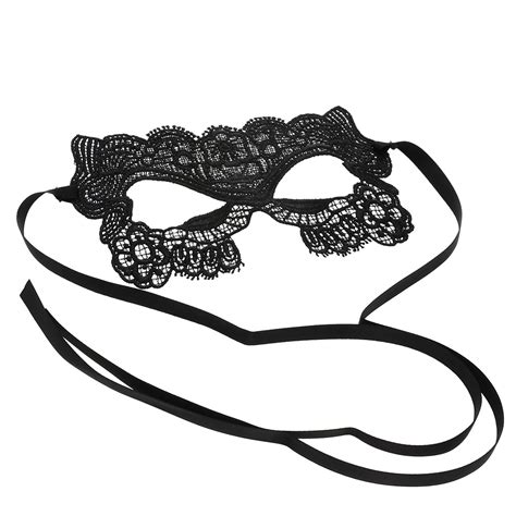 Sexcapades Black Full Face Lace Applique Mask