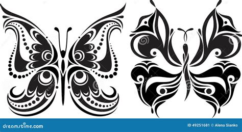 Delicate Butterfly Silhouette Drawing Of Lines And Points Stock Vector Illustration Of