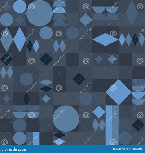 Avant Garde Abstract Patchwork Pattern Stock Vector Illustration Of Wallpaper Shapes 251275875