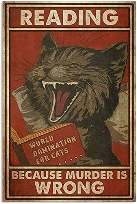 Poster Canvas Wallart Fashionstation 138 Vintage Cat Poster Aesthetic
