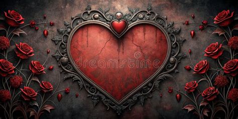 Gothic Valentine S Backdrop Halloween Wallpaper Creative Ai Stock