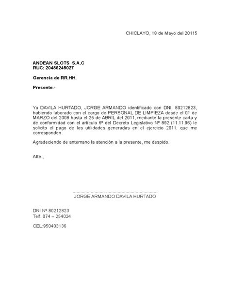 Carta Utilidades Pdf
