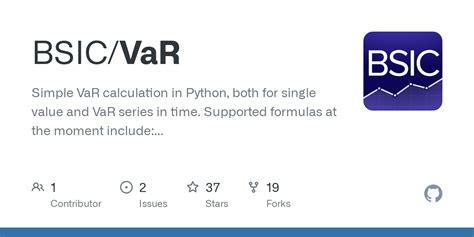 github bsic var simple var calculation in python both for single value and var series in