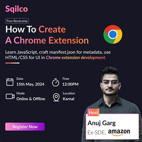Sqilco On Linkedin Freeworkshop Chromeextension Developing Learnforfree Freebootcamp