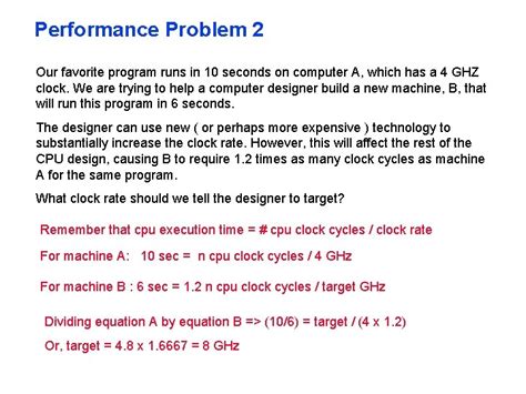 Cs 35101 Computer Architecture Week 9 Understanding Performance