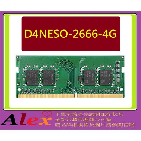 Synology D4neso 2666 4g Mhz Non Ecc So Dimm Memory Module 04242024