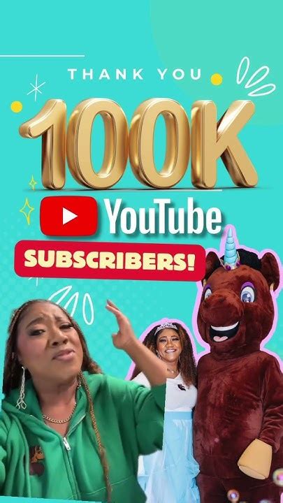 10k Subscribers Celebration Afro Unicorn Celebrates 100 000