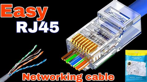 How To Wire Up Ethernet Plugs The EASY WAY Cat E Cat RJ Pass Through Connectors YouTube