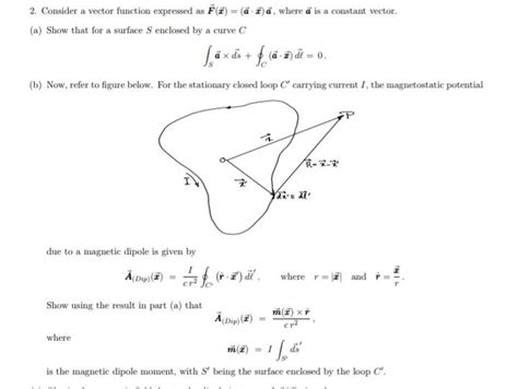 Solved Consider A Vector Function Expressed As Chegg Com