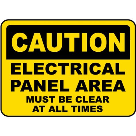 Electrical Panel Caution Label Tools Parksccd Shop