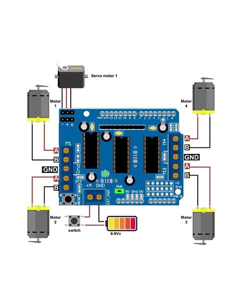 Motor Shield Arduino L293d Driver Ponte H Robomakers