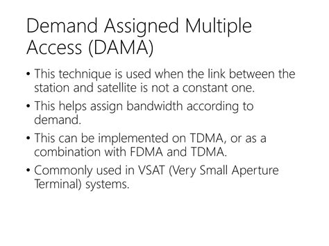 Satellite Multiple Access Schemes Pptx Digital Audio Computer