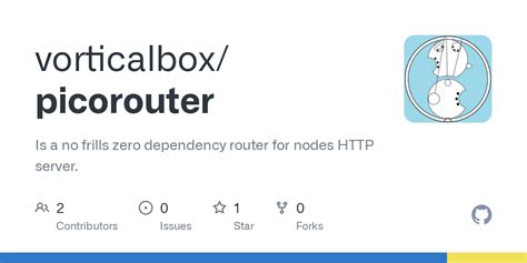 Github Vorticalboxpicorouter Is A No Frills Zero Dependency Router