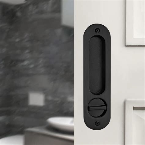 Hoconnie Pocket Door Handle With Key Sliding Door Lock Keyed Pocket