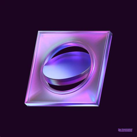 Premium Psd 3d Render Abstract Hologram Geometric Shape