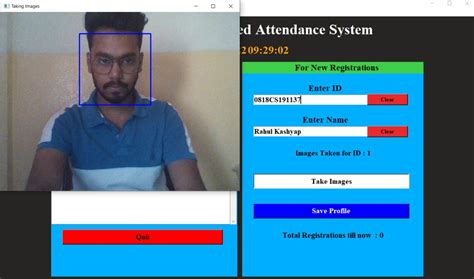 github rahulxhacker facial recognition attendance system