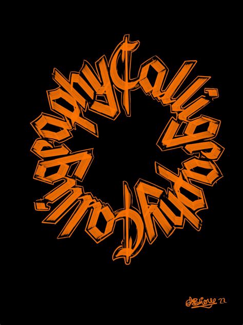 Calligram R Calligraffiti