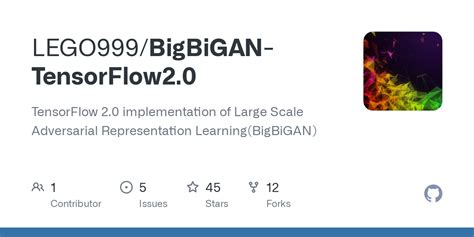 Github Lego999bigbigan Tensorflow20 Tensorflow 20 Implementation