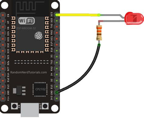 pengalaman pertama dengan esp32 blink program