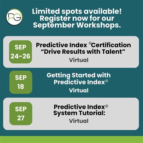 Join Us For The Predictive Index Events The Predictive Group Inc