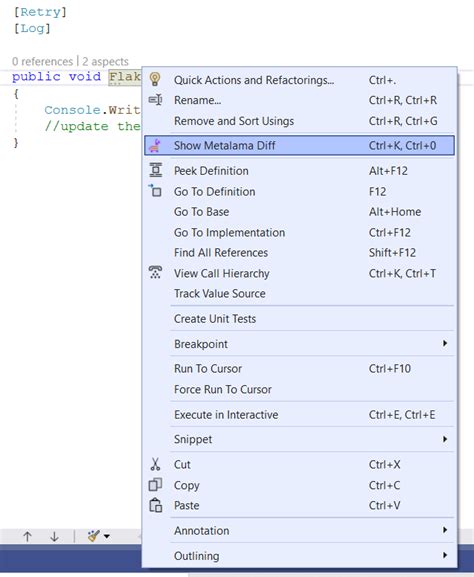 Understanding Your Aspect Oriented Code Metalama Docs