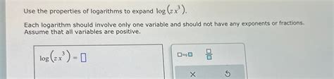 Solved Use The Properties Of Logarithms To Expand