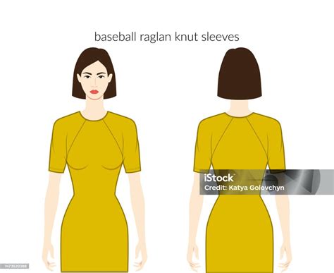 Baceball 래글런 소매 짧은 길이의 니트 옷 레이디 드레스 탑스 셔츠 테크니컬 패션 일러스트레이션에 몸에 맞았습니다 플랫