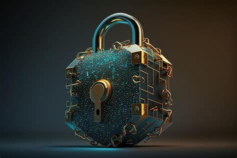Premium Photo Abstract Lock And Key Security And Safety Concept Ai Generated