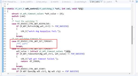 [cpk ra6m4] 用户自定义看门狗溢出时间无效 · issue 6183 · rt thread rt thread · github