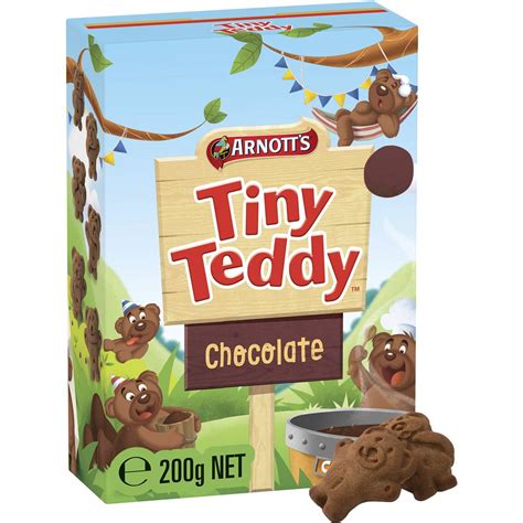 Arnotts Tiny Teddy Biscuits Chocolate 200g Woolworths