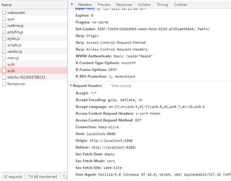 Angular Basic Authentication Does Not Work With XSRF Token