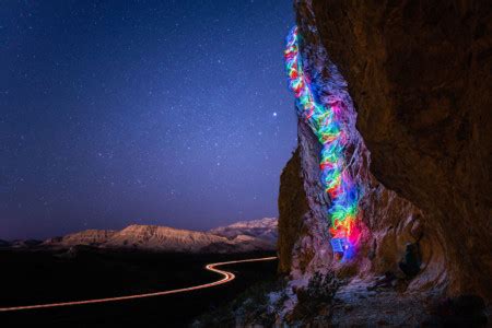 Photographer Creates Long Exposures Of Himself Climbing With LED Lights PetaPixel