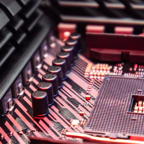 Am4 Cpu Socket On Motherboard Hardware Close Up Stock Image Image Of Data Microchip 288398395
