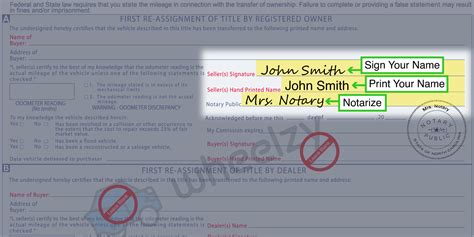 How To Sign Your Car Title In North Carolina Including DMV Title Sample Picture